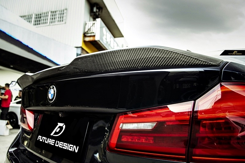 AIRWING CO.,LTD. - Products - F90 M5 - CS style Carbon Trunk Spoiler ...